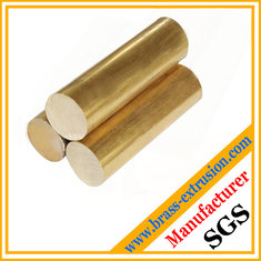 China copper alloy extruded casting round brass bars brass rods Polished, brushed, electroplated, antique surface supplier