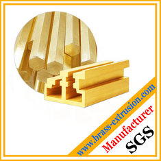 China copper alloy brass extrusions profiles for window and door brass hpb58-3, hpb59-2, C38500 ODM OEM 5~180mm supplier