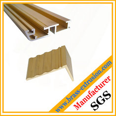 China ODM OEM 5~180mm Brushed, polished, electroplated, antique surface Extruded brass copper alloy material profiles supplier
