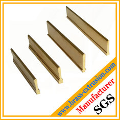 China 5~180mm OEM ODM brass hpb58-3, hpb59-2, C38500 copper Extruded brass profiles for floor parts stair parts brass Tees supplier