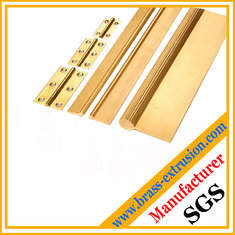 China hinge copper alloy extruded profiles sections brass hinges profiles Polished, brushed, electroplated, antique surface supplier