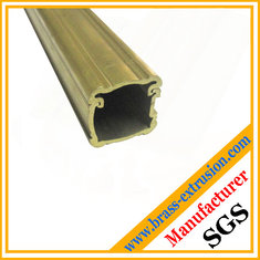 China 5~180mm OEM ODM brass hpb58-3, hpb59-2, C38500 two parts joint brass extrusion section copper alloy extrusion profiles supplier