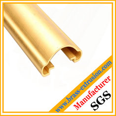 China OEM chinese manufacturer stairs handrail brass CDA38500 extrusion profiles with bright fine surface supplier