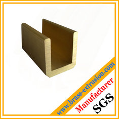 China C38500 CuZn39Pb3  CuZn39Pb2 CW612N C37700 zinc copper alloy brass profiles of U channel hardware supplier