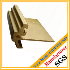 China ODM OEM Brushed, polished, electroplated, antique suface Copper Brass Extruded copper alloy extrusion profiles sections supplier