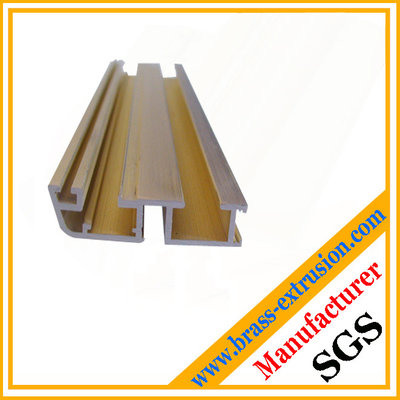 copper alloy channel extrusion section of window and door 5~180mm Brushed, polished, electroplated, antique surface supplier