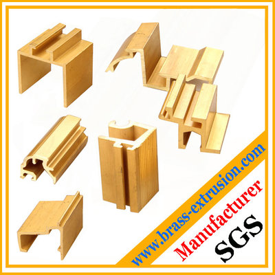 decoration material brass extrusion sections brass hpb58-3, hpb59-2, C38500 5~180mm ODM OEM various Surface Color supplier