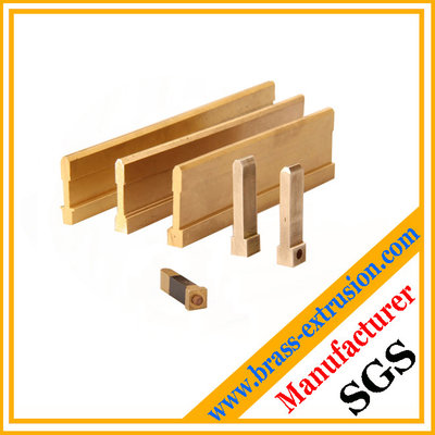 Chinese OEM manufacturer copper alloy brass electrical parts extrusion profiles Brushed, polished, electroplated surface supplier