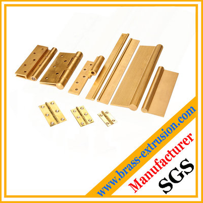 copper alloy brass orichalc hinges profiles extrusion sections 5~180mm ODM C38500 CuZn39Pb3  CuZn39Pb2 CW612N C37700 supplier