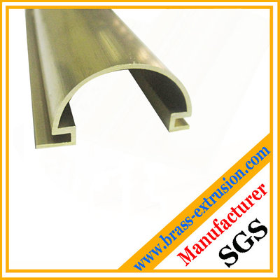 ODM OEM 5~180mm Brushed, polished, electroplated, antique surface  building material brass profiles Copper extrusions supplier