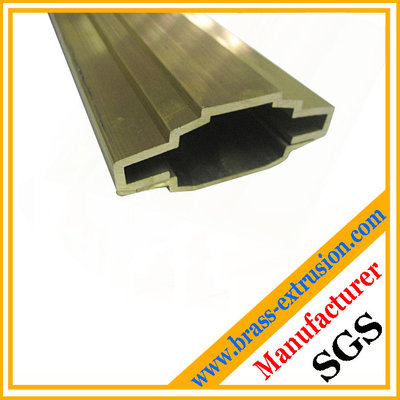 ODM OEM 5~180mm Brushed, polished, electroplated, antique surface  copper alloy decoration material section profiles supplier