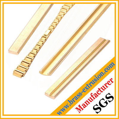 Copper alloy brass extrusions profiles sections for watch belts factory Brushed, polished, electroplated, antique supplier