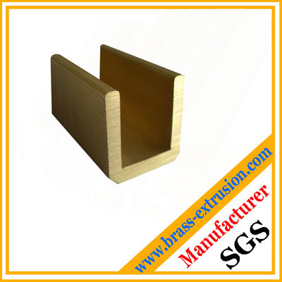 C38500 CuZn39Pb3  CuZn39Pb2 CW612N C37700 zinc copper alloy brass profiles of U channel hardware supplier