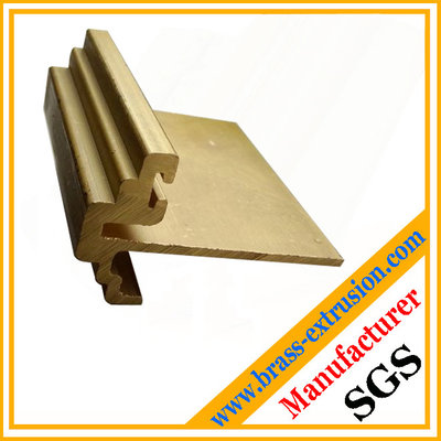 ODM OEM Brushed, polished, electroplated, antique suface Copper Brass Extruded copper alloy extrusion profiles sections supplier