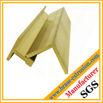 ODM OEM 5~180mm Brushed, polished, electroplated, antique surface brass L shape T shape angle profiles supplier