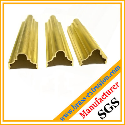 5~180mm OEM ODM brass hpb58-3, hpb59-2, C38500 customized copper alloy Brass extrusion profiles supplier