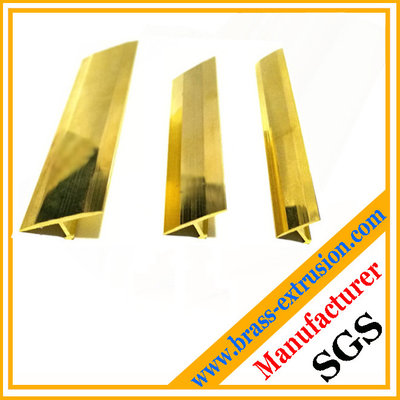 Floor and stairs nosing stair edging trim of extrusion profiles brass threshold covers brass tees 5~180mm OEM ODM supplier