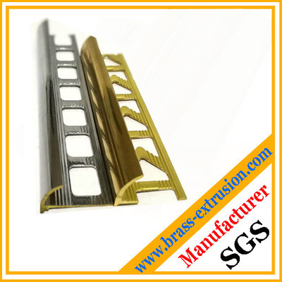 Floor and stairs nosing stair edging trim of extrusion profiles brass threshold covers brass tees 5~180mm OEM ODM supplier