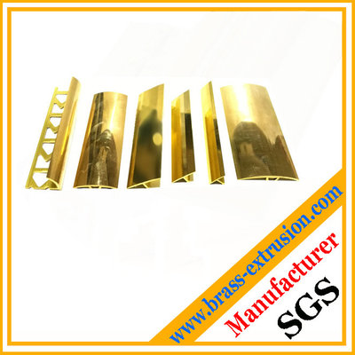 ODM 5~180mm Brushed, polished, electroplated, antique surface Extruded bronze copper alloy extrusion profile sections supplier