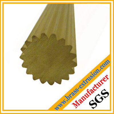 5~180mm OEM ODM brass hpb58-3, hpb59-2, C38500 Copper alloy brass extruded profiles per custom requirement supplier