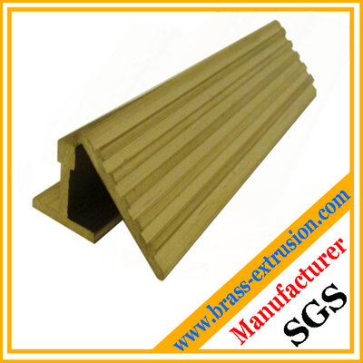 ODM OEM 5~180mm Brushed, polished, electroplated, antique surface  Solid extruded brass profiles Copper alloy extrusions supplier