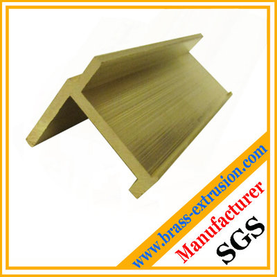 stairway floor brass extruion sections copper extruion profiles brass tees stair nosing edging trim 5~180mm OEM ODM supplier