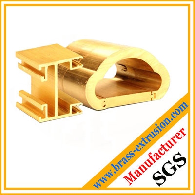 5~180mm OEM ODM brass hpb58-3, hpb59-2, C38500 copper Extruded brass profiles for floor parts stair parts brass Tees supplier