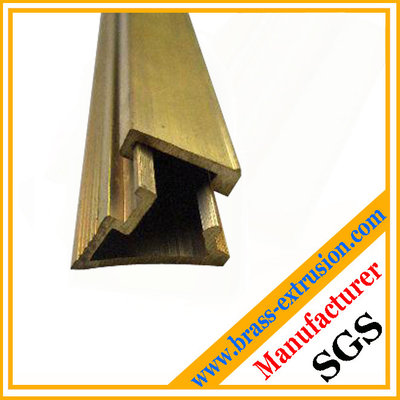 copper alloy brass profiles rods with teeth brass profiles of Gear sections brass hpb58-3, hpb59-2, C38500 OEM ODM supplier