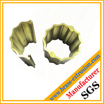 ODM OEM 5~180mm Brushed, polished, electroplated, antique surface Copper alloy brass extrusion profiles sections supplier