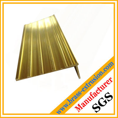 Copper alloy extruded brass profile for door hinges brass hpb58-3, hpb59-2, C38500 OEM ODM brass extrusion factory supplier