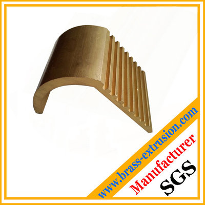 5~180mm OEM ODM brass hpb58-3, hpb59-2, C38500 Copper alloy brass extruded profiles per custom requirement supplier